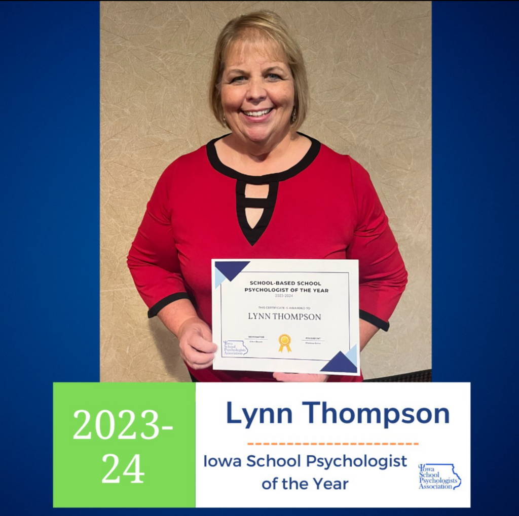 Iowa School Psychologist of the Year - Green Hills AEA